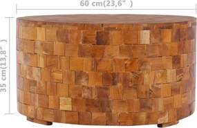 vidaXL Konferenční stolek 60 x 60 x 35 cm masivní teakové dřevo [288811]