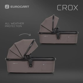 Hluboká vanička pro dětský kočárek Euro-Cart Crox Taupe