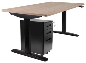Sestava: stůl Alto 102 Black + kontejner