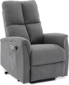 Polohovací křeslo šedý, elektrické TV-929 GREY2