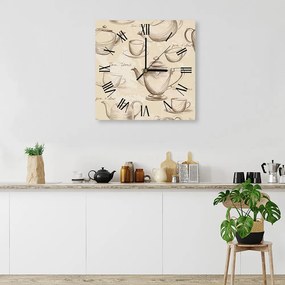 Gario Hodiny na zeď Čas na čaj Rozměry: 40 x 40 cm