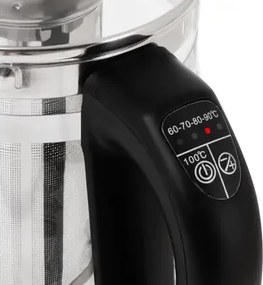 Adler AD 1299 černá / Rychlovarná konvice / 2200W / 1.5 L / sklo