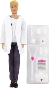 TEDDIES Panáček doktor s doplňky / 30 cm / plast / od 3 let