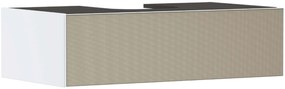 Hansgrohe Xevolos E - Umyvadlová skříňka, 28x98x55 cm, 1 zásuvka, matná bílá/strukturovaný bronz 54313390