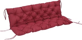 Outsunny 3místný polštář na lavici 150 x 98 x 8 cm, polštář na lavici s popruhy, polštář na sedadlo, polštář na venkovní/venkovní židle, polštář na s…