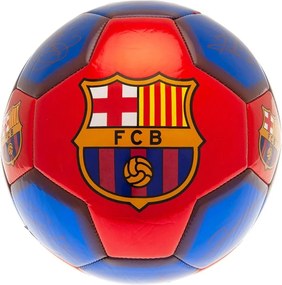 Fotbalový míč ouky fc barcelona, podpisy, modro-červený, vel. 5