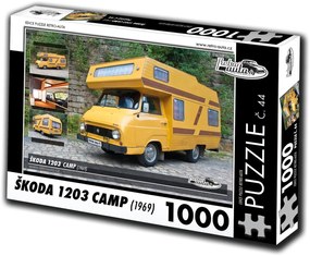 Puzzle retro-auta puzzle č. 44 škoda 1203 camp (1969) 1000 dílků