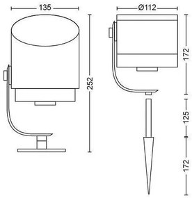 PH 17462/30/P7 HUE Lily XL SVÍTIDLO VENKOVNÍ 24V 15W 1200lm 2000-6500K IP65, 16mil. barev, černá - PHILIPS HUE (915005842601)