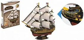CubicFun 3D Puzzle Plachetnice HMS Victory / 189 dílů / Obtížnost:6
