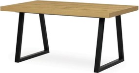Jídelní stůl rozkládací 160- HT-R5624 OAK, lamino, dub (160 x 90) cm