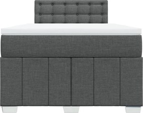 Box spring postel s matrací tmavě šedá 120x200 cm textil 3287050