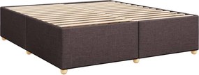 Box spring postel s matrací tmavě hnědá 180x200 cm textil 3286762