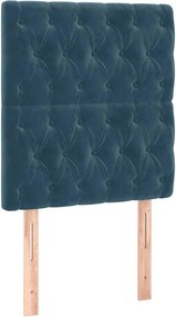 Box spring postel s matrací tmavě modrá 80 x 200 cm samet 3137993