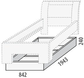 Úložný prostor Sofia výklopný 90 Domestav F136 Materiál: Buk cink, Barevne provedení: Přírodní provedení