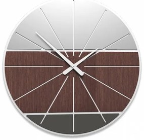 Designové hodiny 10-214 CalleaDesign Benjamin 60cm (více variant dýhy) Dýha černý ořech - 85