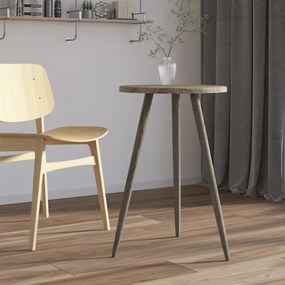 286086 vidaXL Bistro stolek šedý Ø 50 x 76 cm MDF a železo