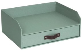 Zelený kartonový organizér zásuvkový/na dokumenty Walter Canvas Paper Laminate – Bigso