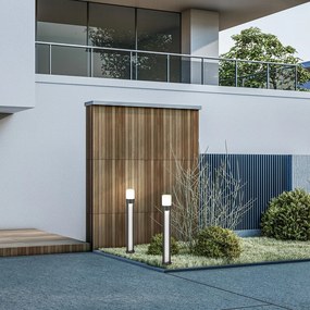 Rabalux Černý zahradní LED sloupek Leitha 12W IP44 80cm 77132
