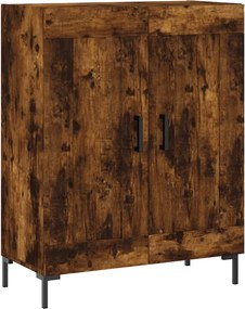 Skříň highboard kouřový dub 69,5 x 34 x 180 cm kompozitní dřevo 3198342