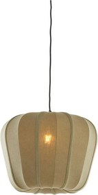 Zelené závěsné svítidlo s textilním stínidlem Zubedo – Light &amp; Living