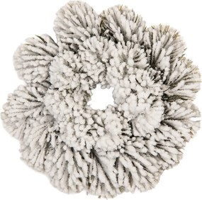 Vánoční dekorace zasněžený věneček - Ø 26*6 cm