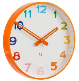 Dětské nástěnné hodiny Future Time FT5010OR Rainbow orange 30cm