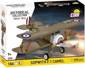 COBI Stavebnice Sopwith F.1 Camel / Great War / 2999 / 1:32 / 186 kost