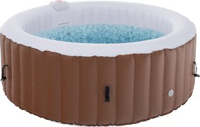 Nafukovací vířivka, hnědá / bílá, 2-4 os, 800 l,KAMINO NEW TYP 1