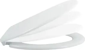 MSV EASY CLEAN WC prkénko bílé / duroplast Thermodur / nerezové panty