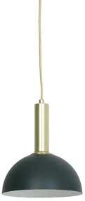 Zeleno-zlaté kovové závěsné světlo Boste - Ø 25*13 cm