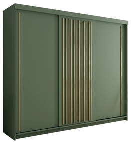 ARK Šatní skříň GREEN, Zelená 250 cm