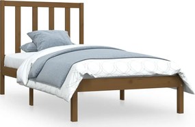 vidaXL Rám postele masivní borovice 100 x 200 cm [3105153] Barva: medová hnědá