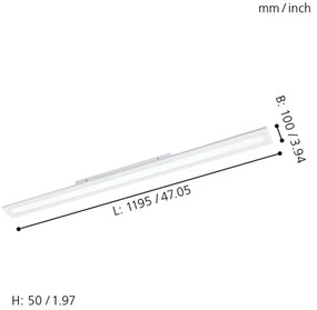 Eglo 33589 - LED RGBW Stmívatelný panel SALOBRENA-C LED/34W/230V + DO