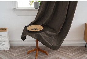 Zatemňovací závěs LOOM VELVET 140x250 cm, hnědý Zavěšení: Kovové kroužky