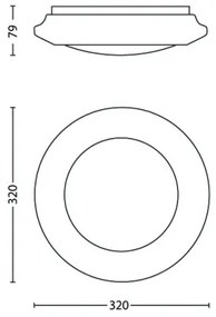 Nástěnné a stropní LED svítidlo Philips Cinnabar 33362/31/17 16W 1500lm 4000K neutrální bílá