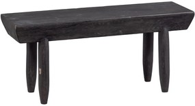OnaDnes -20% Hoorns Černá masivní dřevěná lavice Stoileen 96 cm