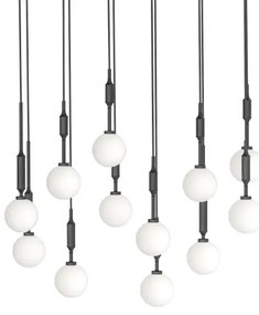 Designový lustr Ero S 12 chrom