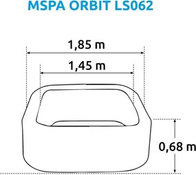 Mspa | Vířivý bazén MSPA Orbit LS062 | 11400271