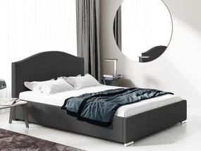 Eka Čalouněná postel MONTANA 90x200 cm Barva látky Trinity: Tmavě šedá (Trinity 2315), Úložný prostor: S kovovým rámem úložného prostoru