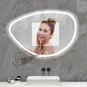 Tutumi Rea Fog, LED koupelnové zrcadlo 100x70cm s bluetooth, HOM-05516