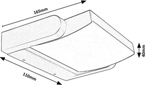 Brilagi - LED Venkovní nástěnné svítidlo ANKLE LED/18W/230V 4000K IP65