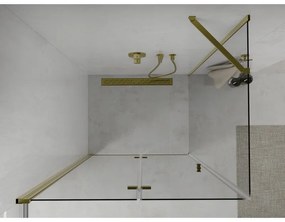 Mexen Lima skládací sprchový kout 70 x 100 cm, Průhledné, Zlatá - 856-070-100-50-00