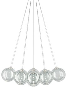 Lodes Random Cloud 14 ø28, závěsné svítidlo LED 14 x 5W 2700K, čiré sklo, rozměr 125x112cm