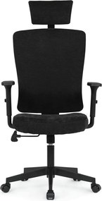 Ergonomická kancelářská židle ARLO - černá látka