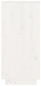 Konzolová skříňka bílá 60 x 34 x 75 cm masivní borové dřevo - Default Title