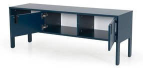 Petrolejově modrý TV stolek Tenzo Uno, šířka 137 cm