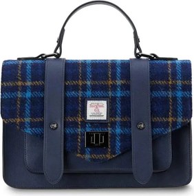 Kabelka The Large Satchel Navy Tartan - Islander