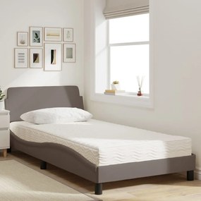 Postel s matrací Dover taupe 100 x 200 cm textil 3208348