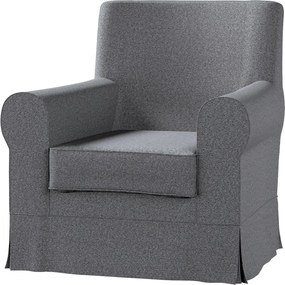 Potah na křeslo IKEA Ektorp Jennylund barva šedá látka pletený vzor