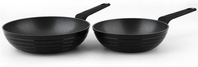 CS SOLINGEN Pánev WOK s nepřilnavým povrchem sada 2 ks MONHEIM 24 / 28 cm CS-079116